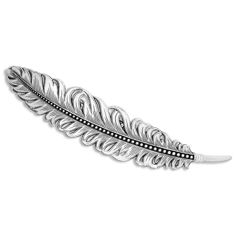 Montana Silversmiths Antiqued Montana Feather Barrette | Cabela's